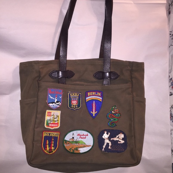 Filson | Bags | Preloved Auth Filson Vintage Travel Patch Totebag ...